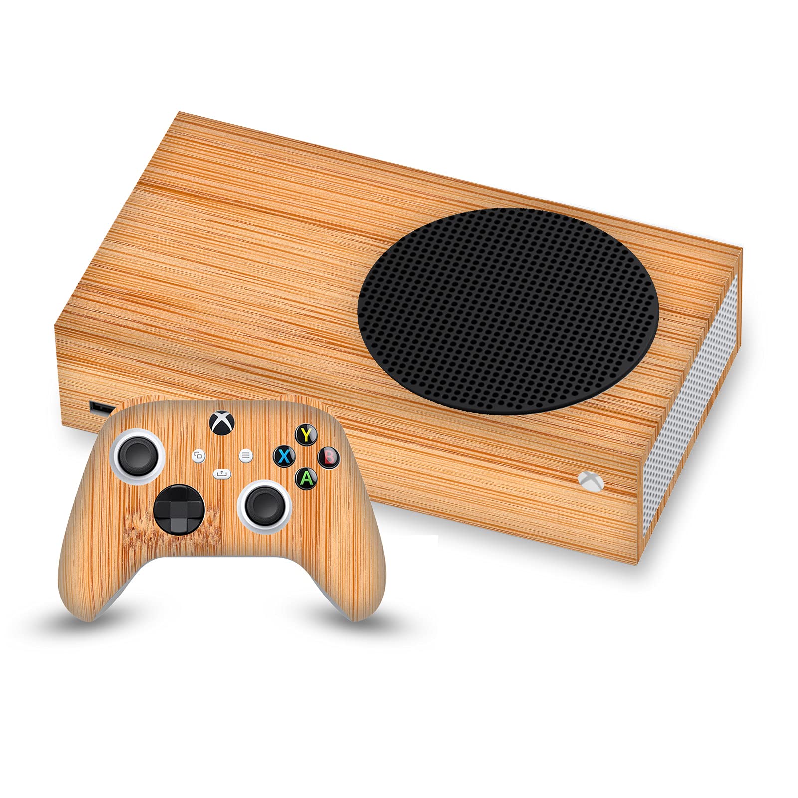 Head Case Designs Officially Licensed PLdesign Light Brown Bamboo Art Mix Vinyl Sticker Gaming Skin Decal Cover Compatible With Xbox Series S Console and Controller Bundle