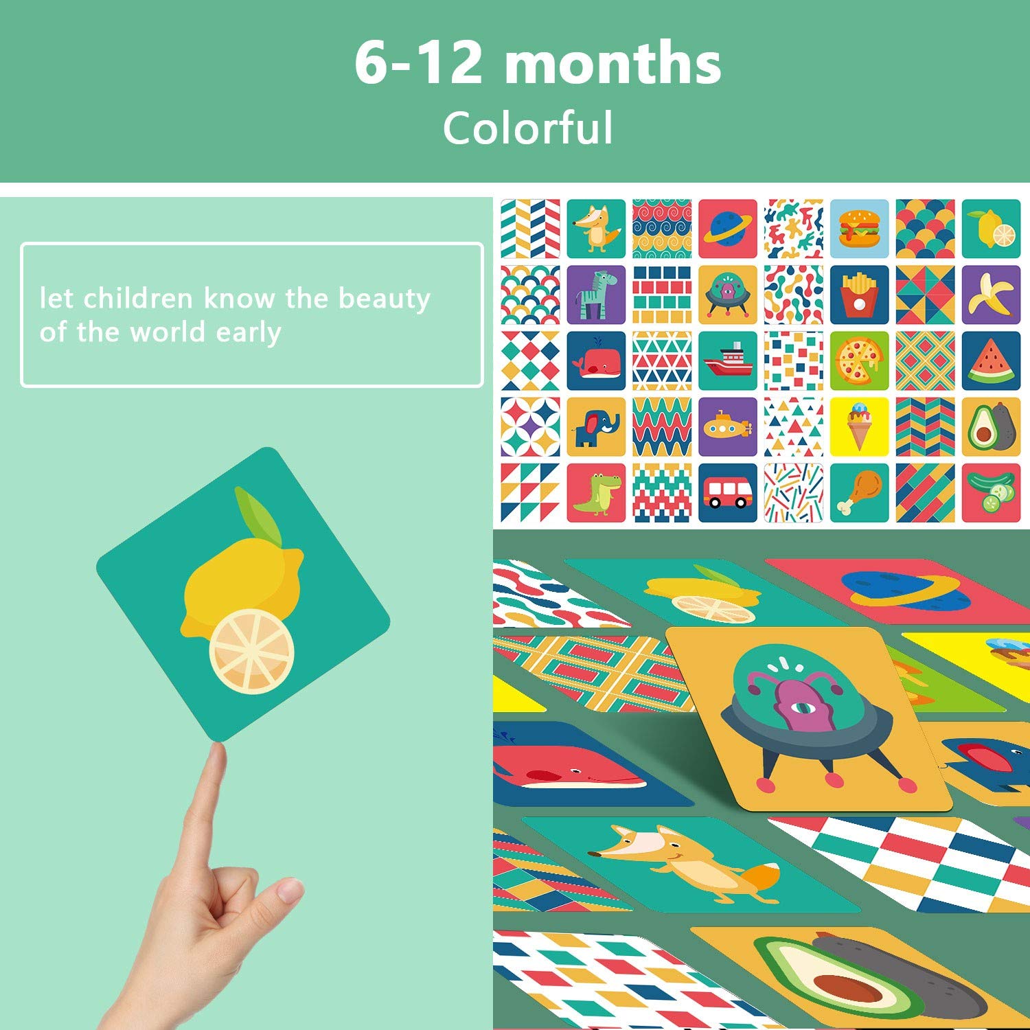 Black and White Baby Flashcard for Intelligence Development,80 PCs 160 Page High Contrast Visual Stimulation Cards,Early Memory Learning Tummy Time Toys for Newborn Infants 0 3 6 12 Months