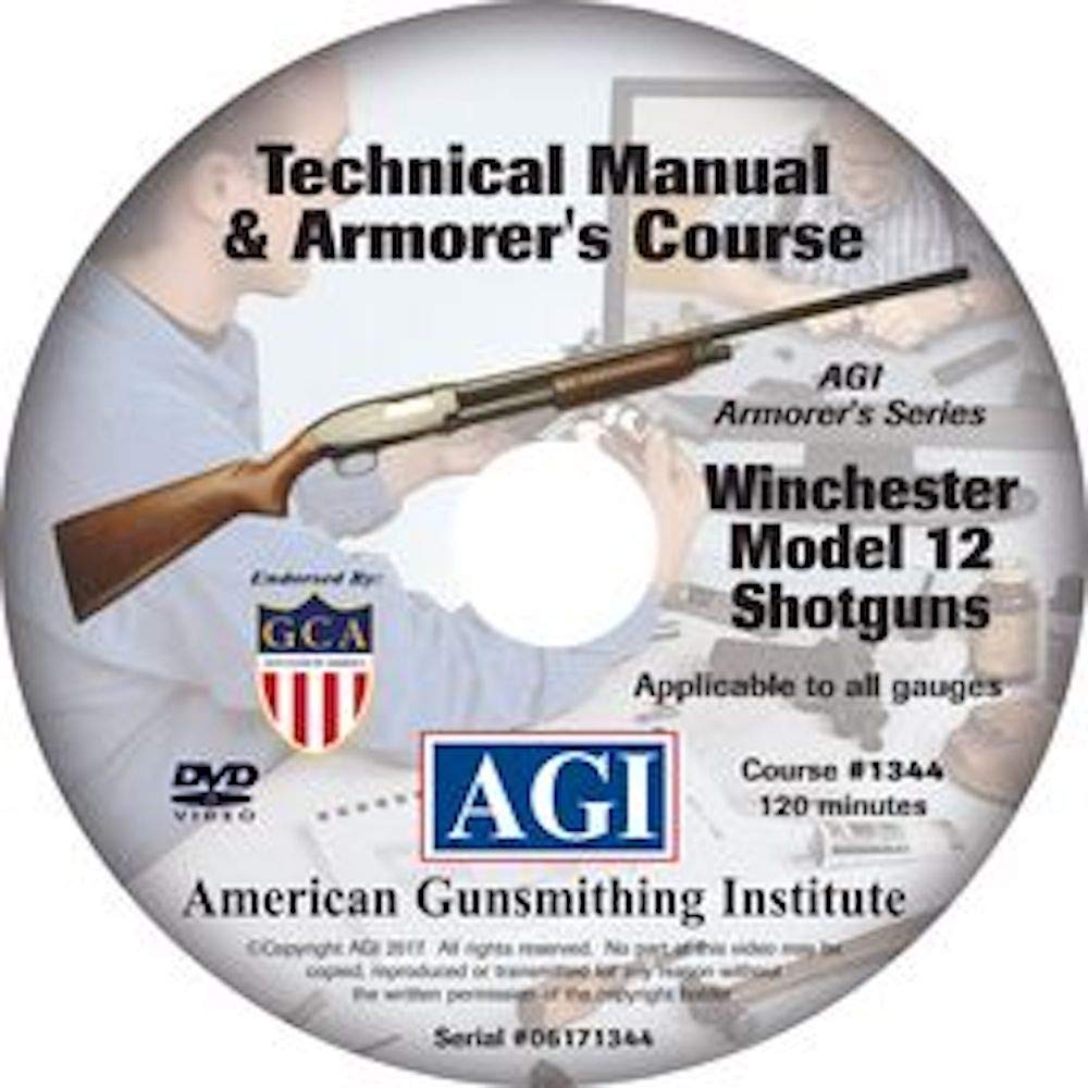 American Gunsmithing Institute Armorer’s Course Video on DVD for Winchester Model 12 Shotguns - Technical Instructions for Disassembly, Cleaning, Reassembly and More