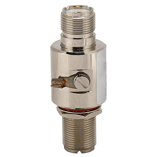 ASHATA Coax Surge Protector, BL-1000 1-1.2GHz 200W 50 Ohm Arrester with PL259 Female/UHF Female/SO239/M Female Interface