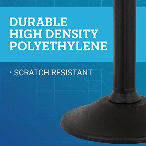 US Weight - U2000 Sentry Stanchion with 6.5 Foot Retractable Belt β Easy Connect Assembly (2-Pack), Black