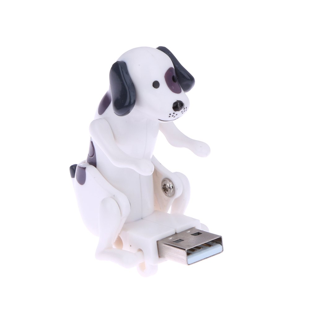 USB Humping Dog, Funny Cute USB Humping Spot Dog Christmas Toy Gift by TTnight(Black+White)