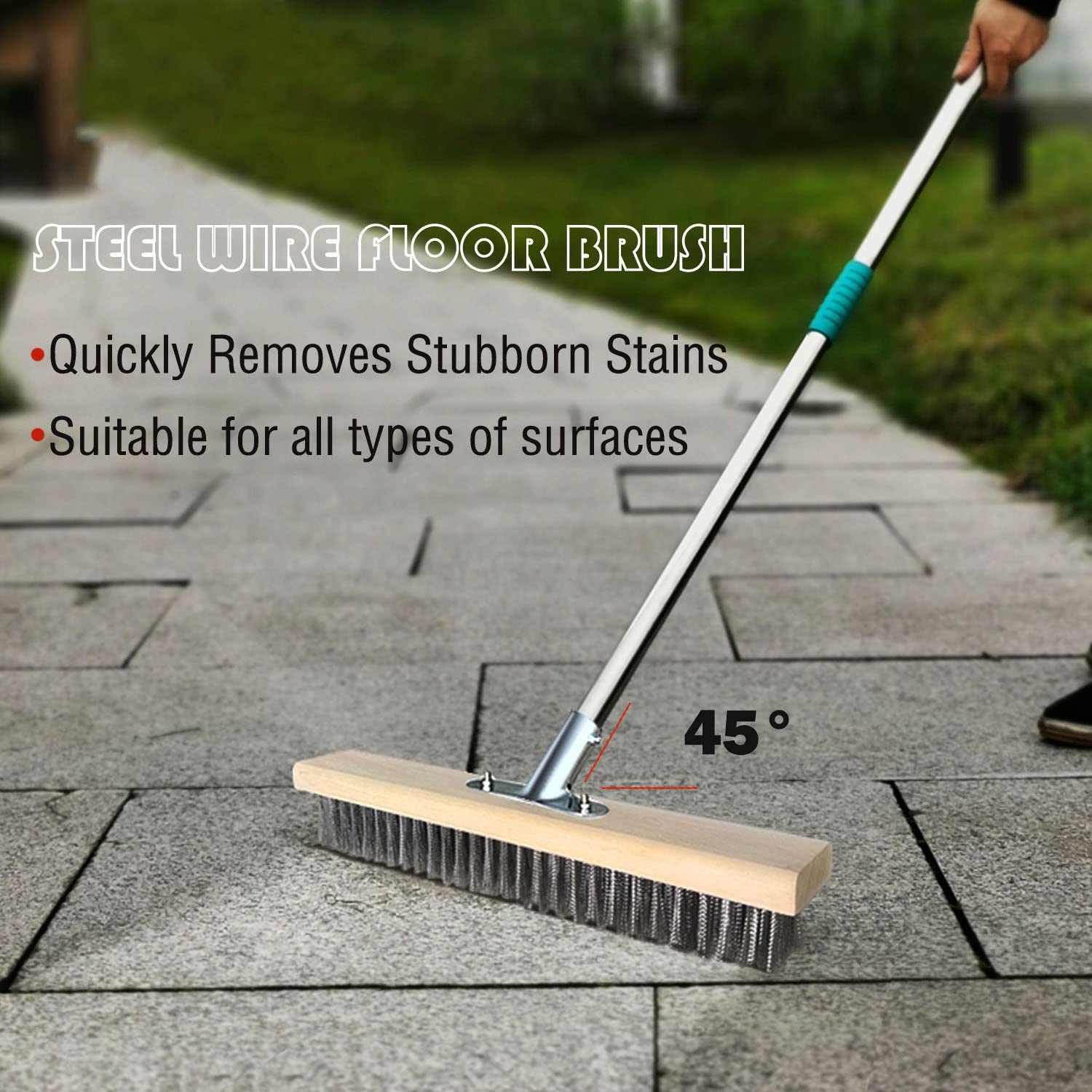 Broom Handle Bracket,Multiple Mounting Options Broom Head Bracket,Galvanizing Process to Prevent Rusting Metal Brackets,Broom Bracket for 25-30mm Wooden Handle 2pcs (25-30mm)