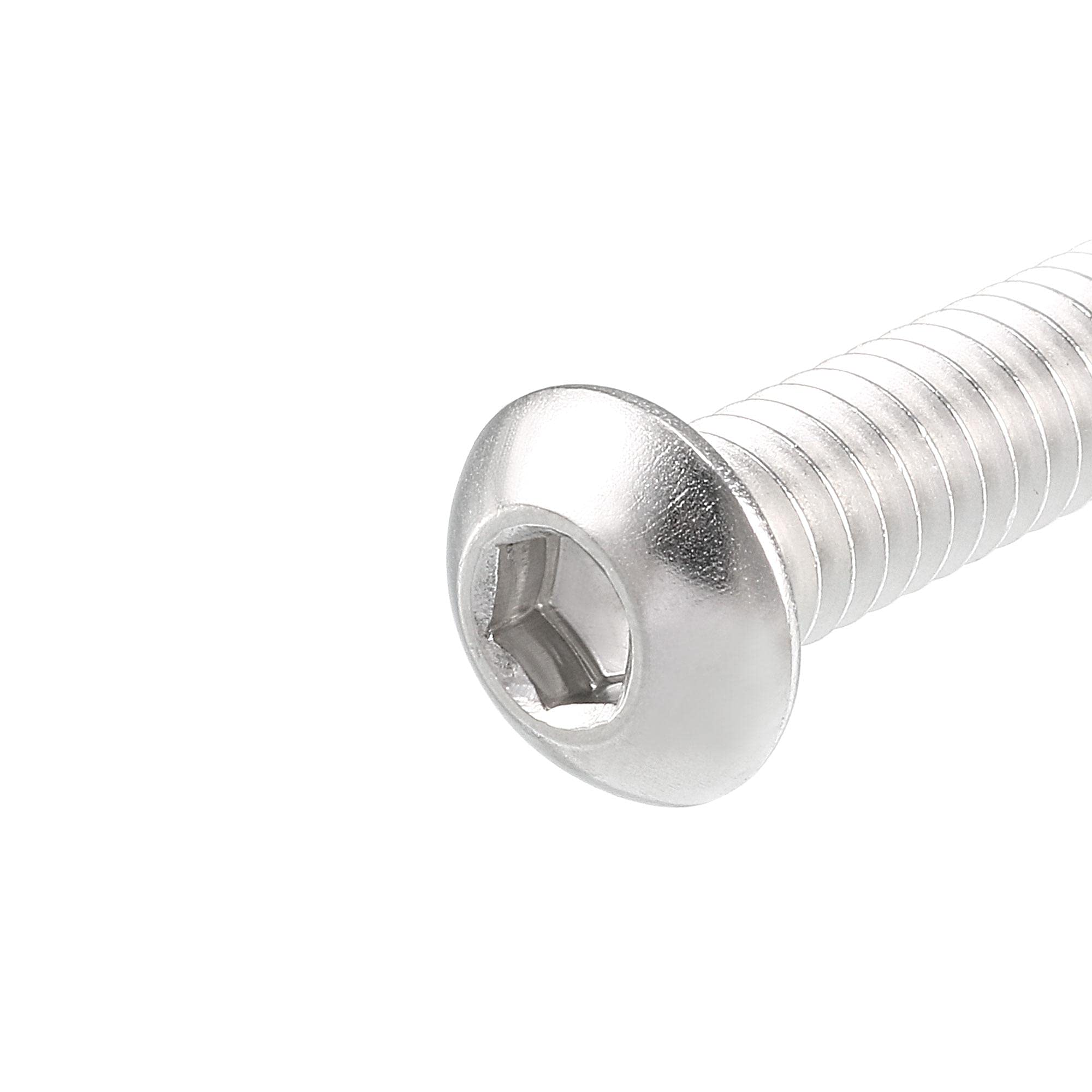 uxcell 1/4 Inch-20x1 Inch Hex Socket Button Head Bolts Screws 50pcs