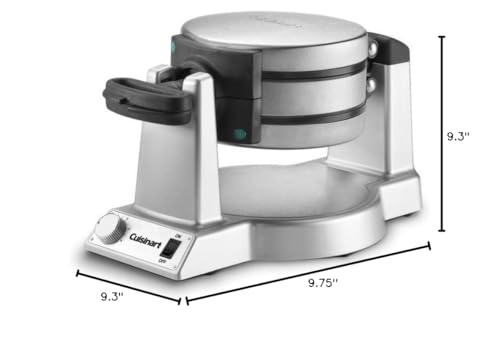 Cuisinart WAF-F20 Double Belgian Waffle Maker (Stainless Steel) (Renewed)