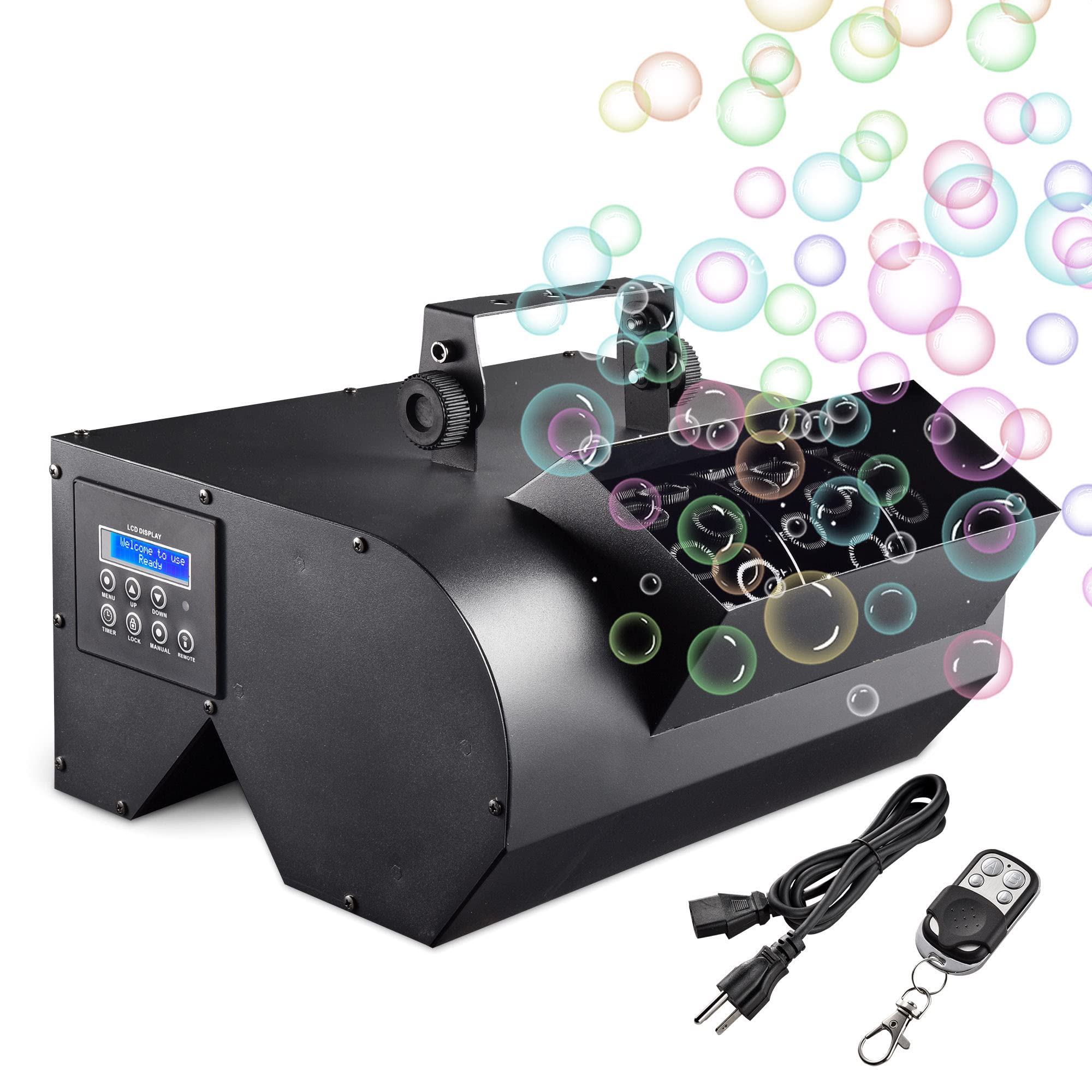 AW 200W Metal Bubble Machine Maker Large Professional Wireless Remote Control with High Output Music Festival Party Stage