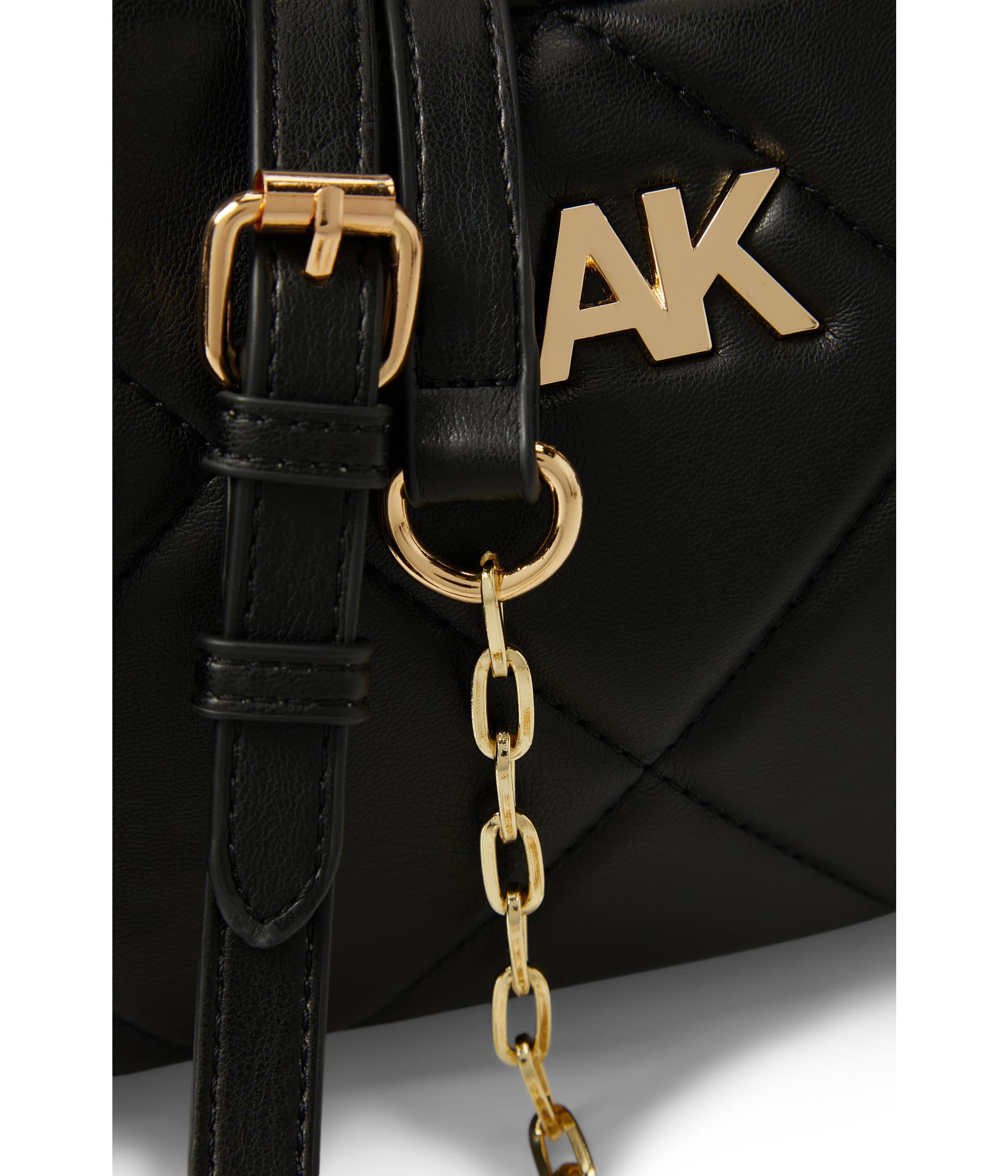 Anne Klein Womens Anne Klein quilted shoulder bag, Black, One Size US