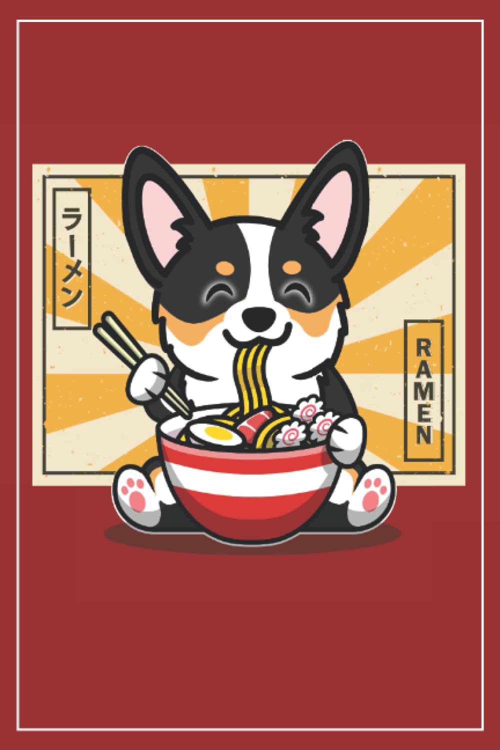 Black Corgi Journal - Black Corgi Gifts: Check out this tricolor Ramen corgi w/MORE Corgi's inside , black corgi gifts for corgi lovers, black corgi ... black corgi birthday party, kawaii corgi