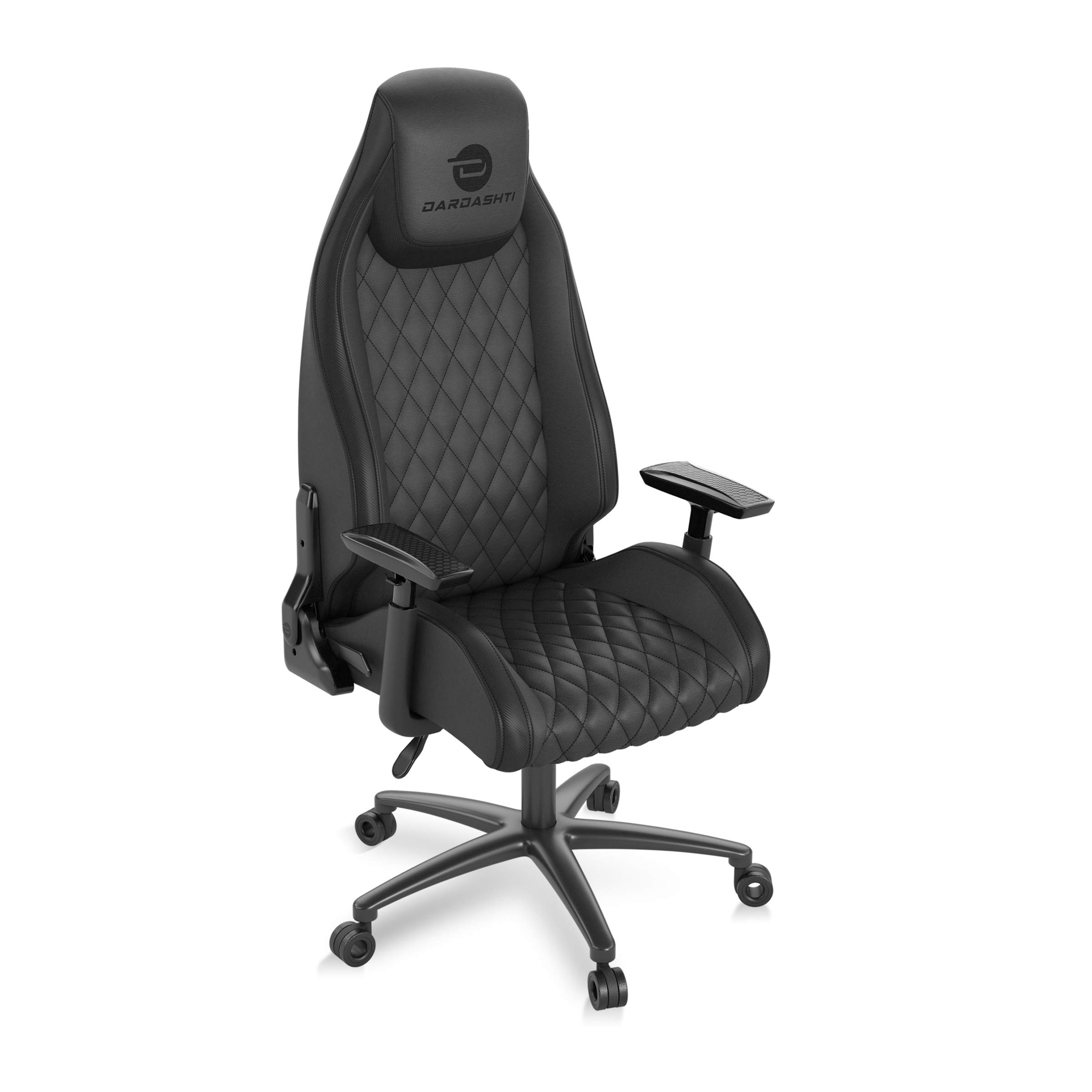 Atlantic Dardashti Gaming/Executive Chair âMolded Cold-Cure Foam, ANSI/BIFMA X5.1 Tested, Class-4 Heavy-Duty Gas Piston, 350 lbs. Weight Load, 8-Way Arm Rests, PN 78050356 â Black and Midnight