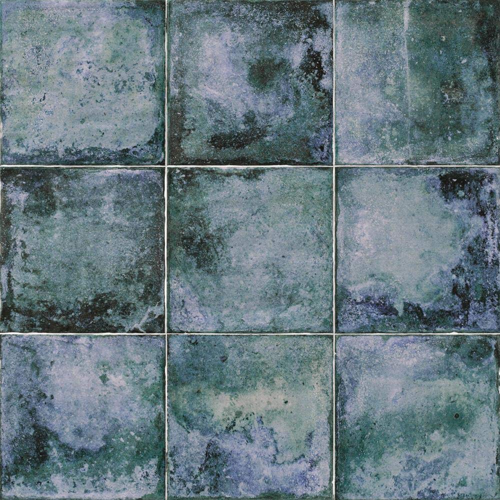 Angela Harris Blue 8 in. x 8 in. Polished Ceramic Wall Tile (25 Pieces 10.76 Sq. Ft. / Box)
