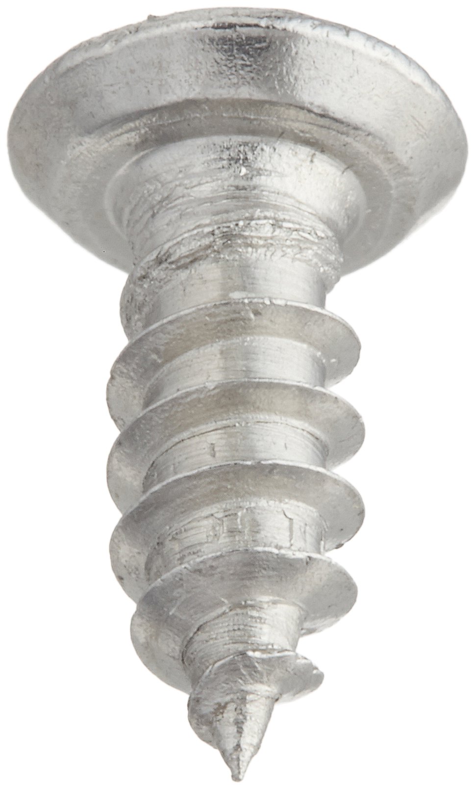Small Parts 0204APU188 18-8 Stainless Steel Sheet Metal Screw, Plain Finish, Undercut 82 degrees Flat Head, Phillips Drive, Type A, #2 Thread Size, 1/4" Length (Pack of 100)