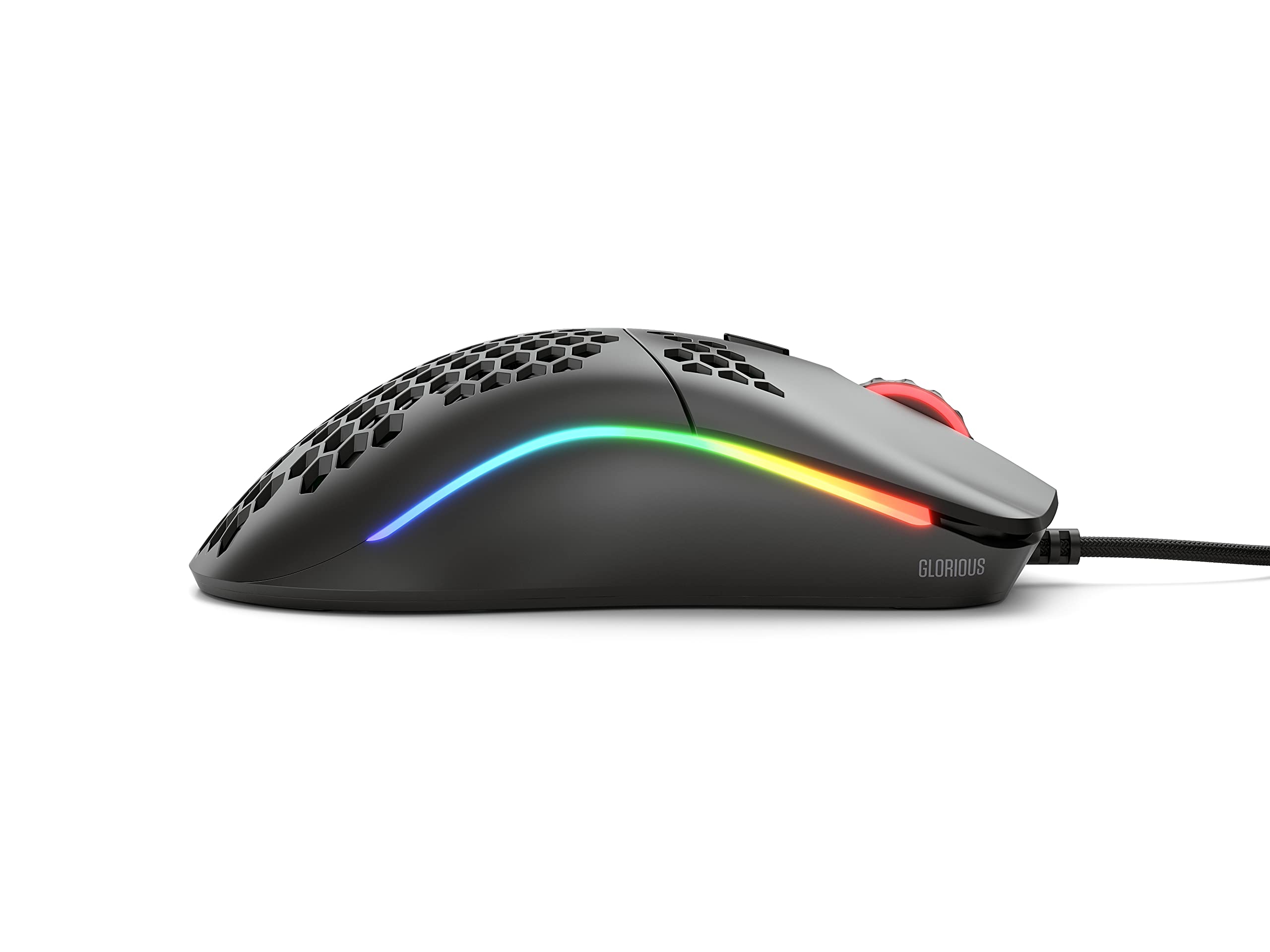 Glorious PC Gaming Race, Model O Wired Gaming Mouse 67g Superlight Honeycomb Design, RGB, Pixart 3360 Sensor, Omron Switches, Ambidextrous - Matte Black (RENEWED)