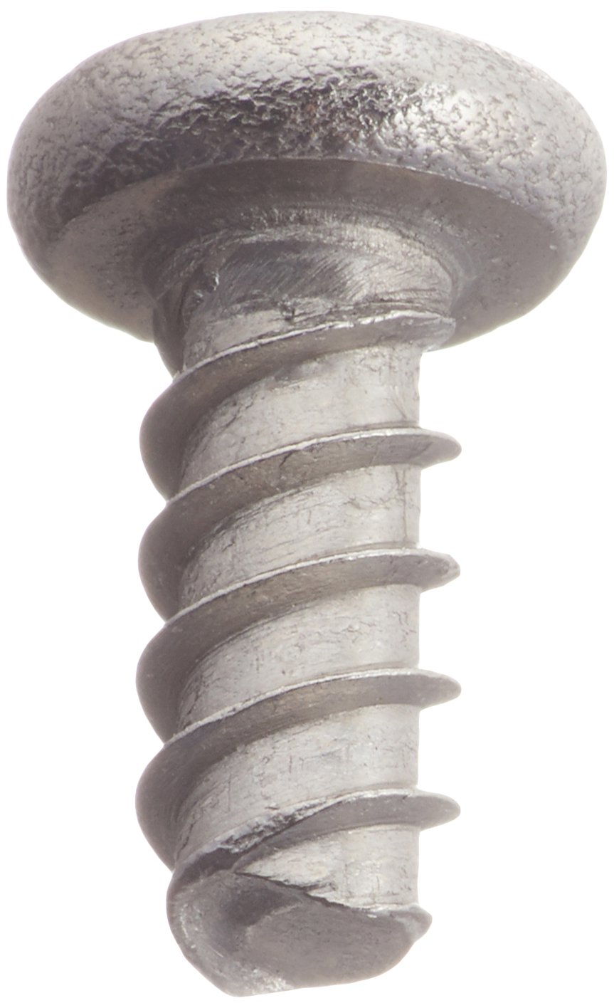 Small Parts 0304LPP188 18-8 Stainless Steel Thread Rolling Screw for Plastic, Passivated Finish, Pan Head, Phillips Drive, #3-24 Thread Size, 1/4" Length (Pack of 100)