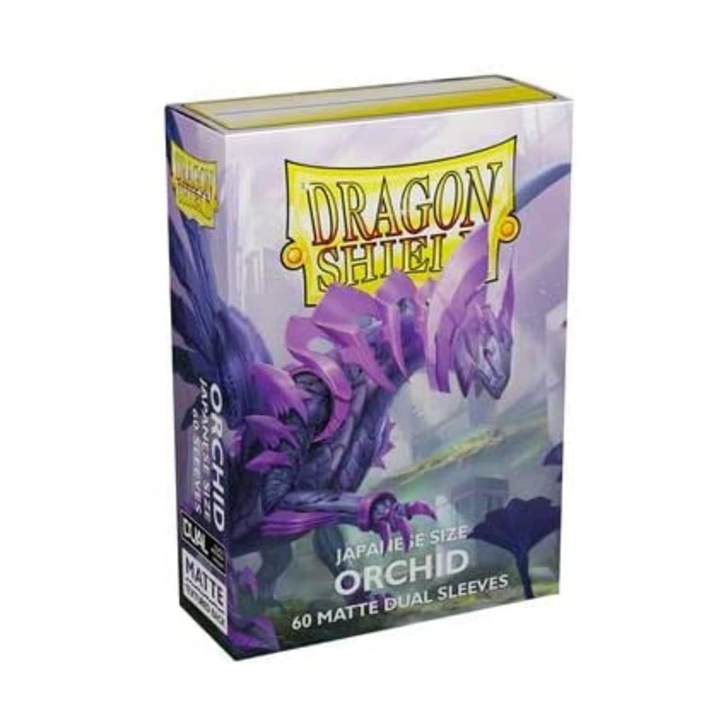 Arcane Tinmen Dragon Shield Japanese Size Sleeves โ Matte Dual Orchid 60CT - Card Sleeves Smooth & Tough - Compatible with Pokemon, Yugioh, & Magic The Gathering โ MTG, TCG, OCG, (AT-15141)