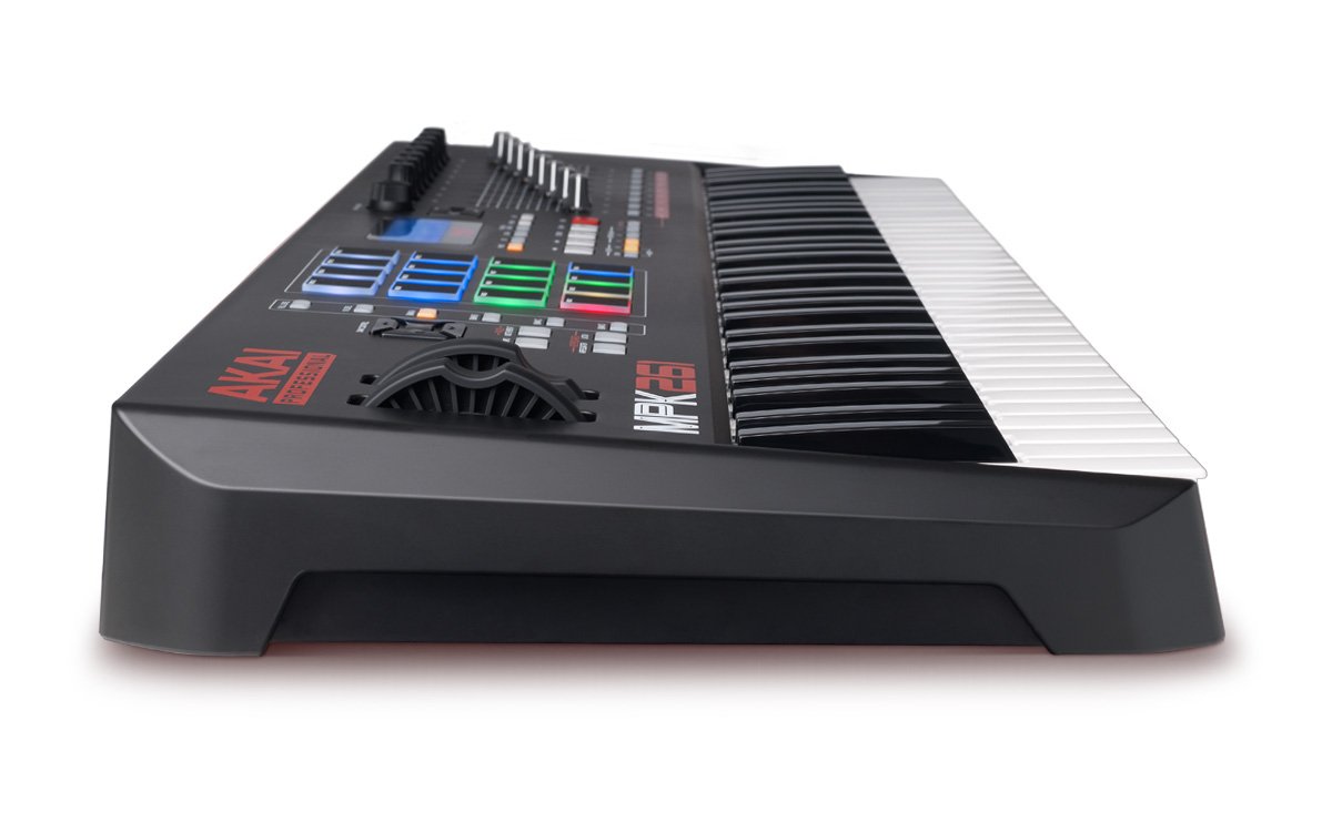 AKAI Professional MPK261 - USB MIDI Keyboard Controller with 61 Semi Weighted Keys, Assignable MPC Controls, 16 Pads and Q-Links, Plug and Play , Black