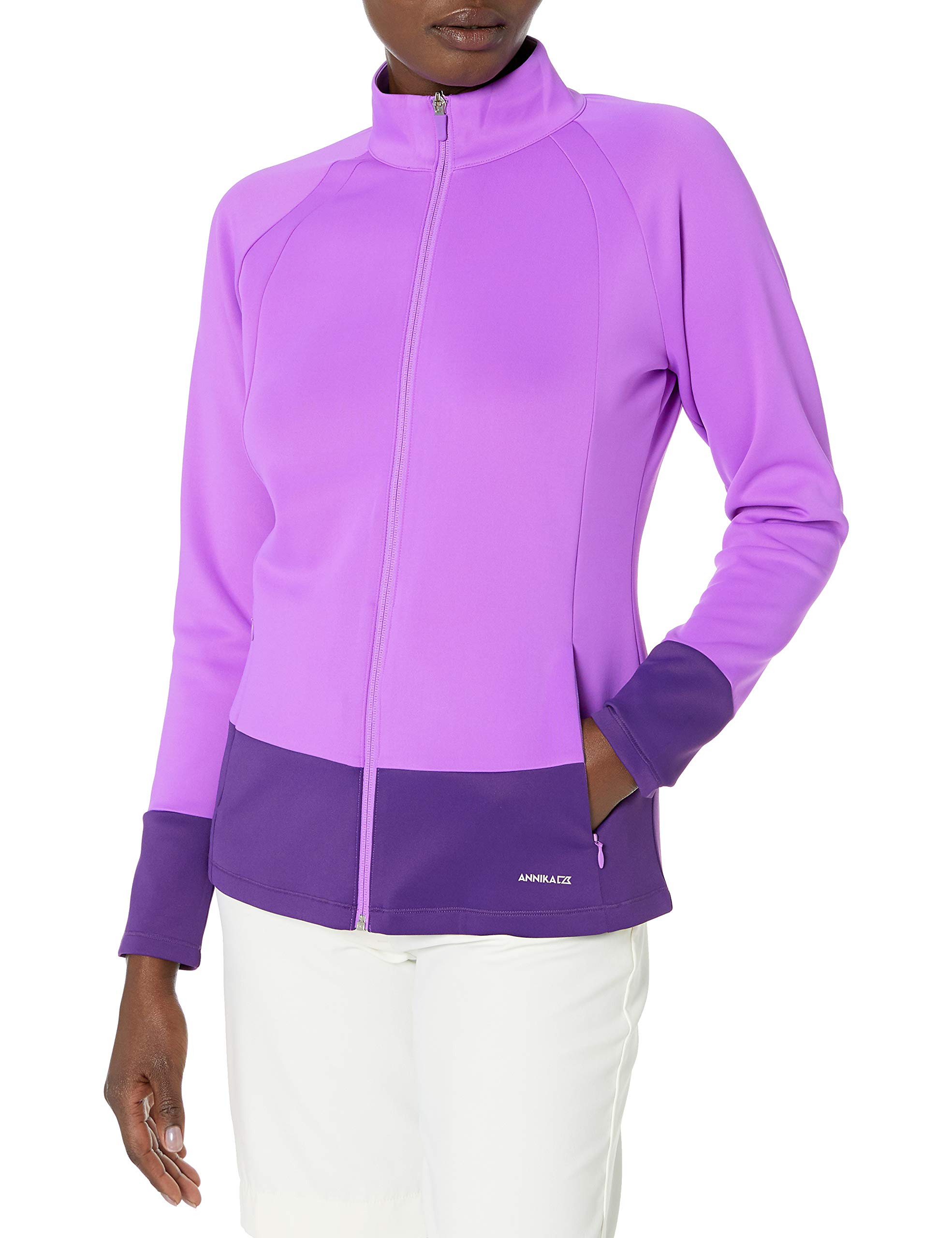 ANNIKA by Cutter & Buck Women's Long Sleeve Full Zip Pullover, Impulse, XL