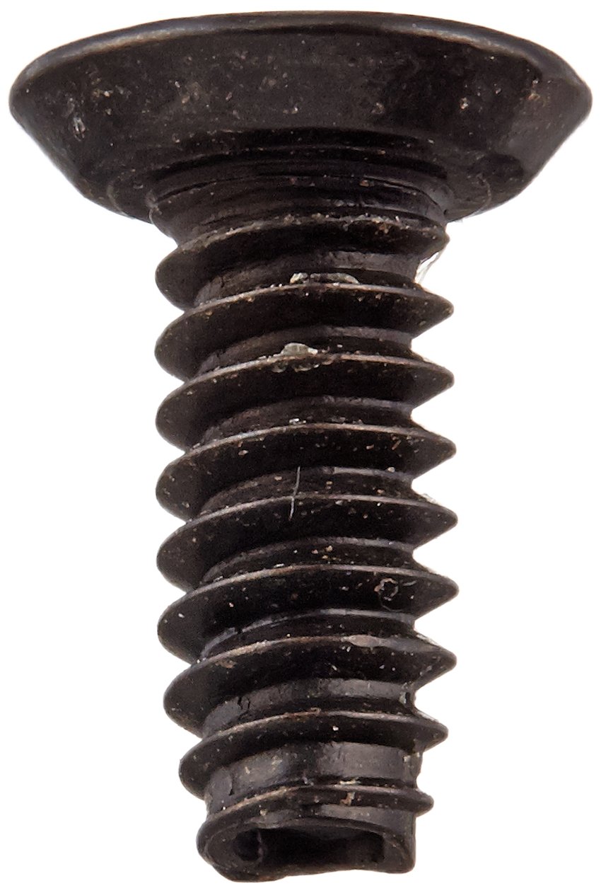 Small Parts 0606RPUB Steel Thread Rolling Screw for Metal, Black Oxide Finish, 82 Degree Undercut Flat Head, Phillips Drive, #6-32 Thread Size, 3/8" Length (Pack of 100)