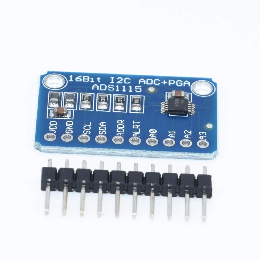 ACEIRMC ADS1115 16 Bit 16 Byte 4 Channel I2C IIC Analog-to-Digital ADC PGA Converter with Programmable Gain Amplifier High Precision ADC Converter Development Board for Arduino Raspberry Pi (2pcs)