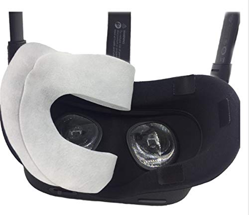 Applicable to Oculus Brand VR Face mask, Disposable Face mask with Velcroreplacement for Oculus Virtual Reality Headset - (100 Pieces) White
