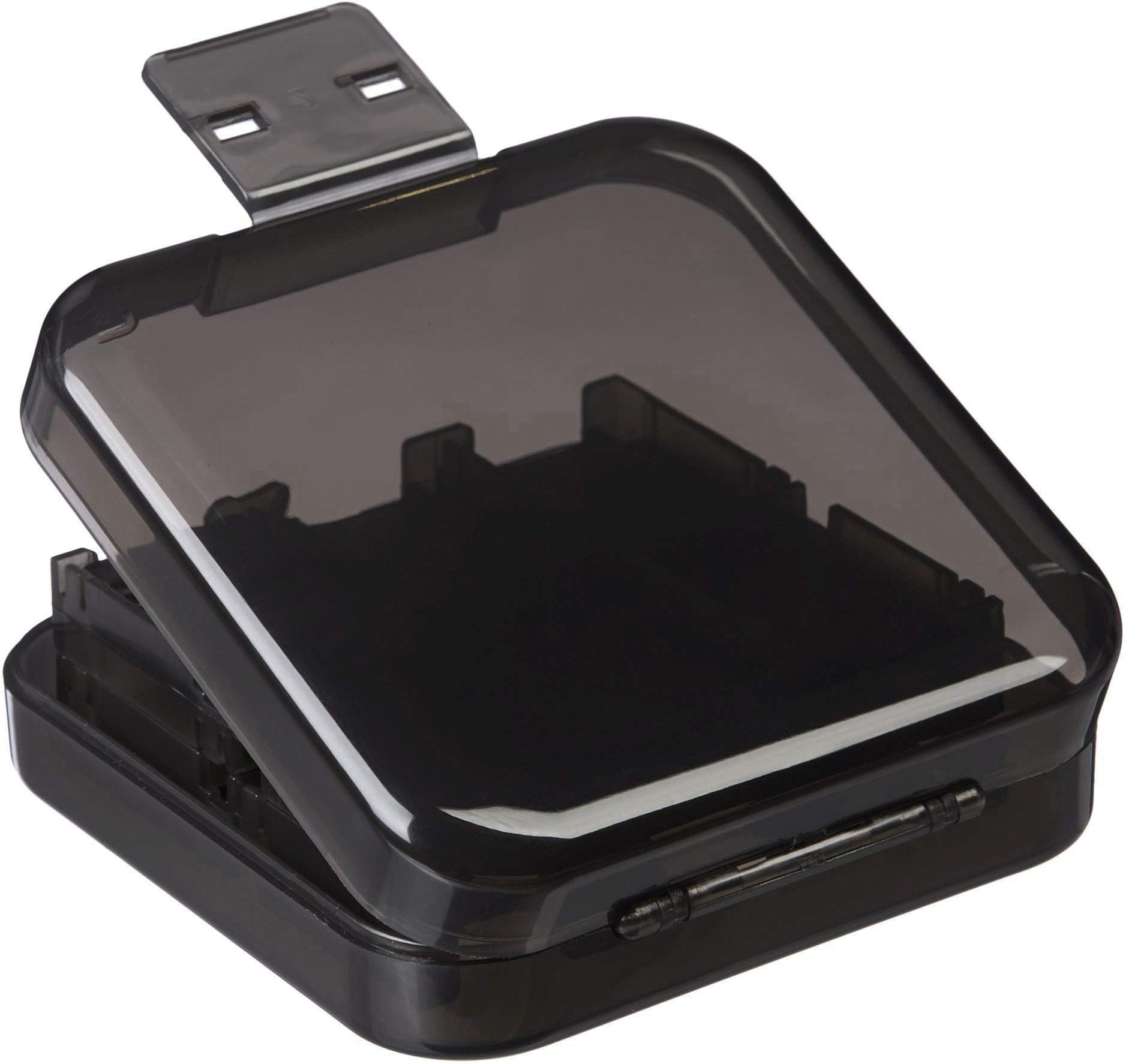 Amazon Basics Game Storage Case for 24 Nintendo Switch Games - 3.4 x 3.4 x 1 Inches, Black