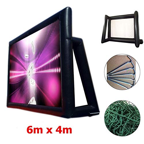APAINI Infltable Curtain Screen 200 Inch Projector Home Outdoor Office Portable 3D Projection Screen