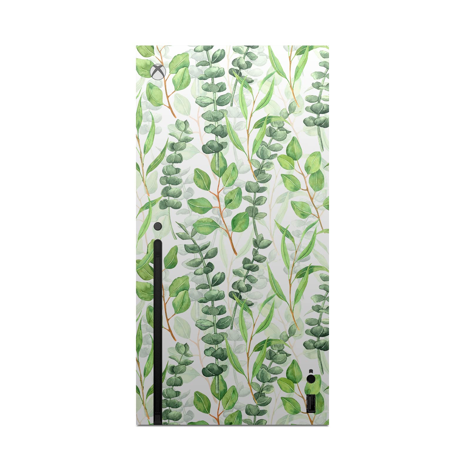 Head Case Designs Officially Licensed Katerina Kirilova Eucalyptus Mix Patterns Vinyl Sticker Gaming Skin Decal Cover Compatible With Xbox Series X Console and Controller Bundle