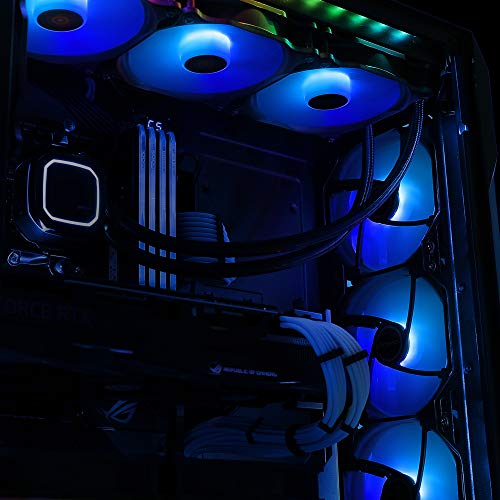 Antec 120mm Case Fan, PC Fans Blue LED, PC Case Computer Case Fan, 4-pin Molex Connector, F12 Series 3 Packs, Blue LED