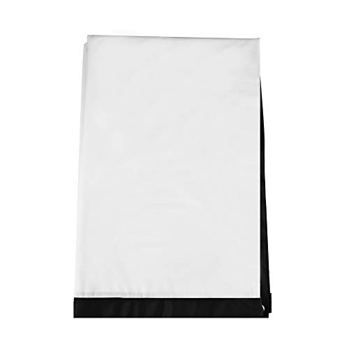 APAINI Portable Non-Crease White Projector Curtain Projection Screen with Adhesive and Hooks Projection Screens (Size : 100 inch)