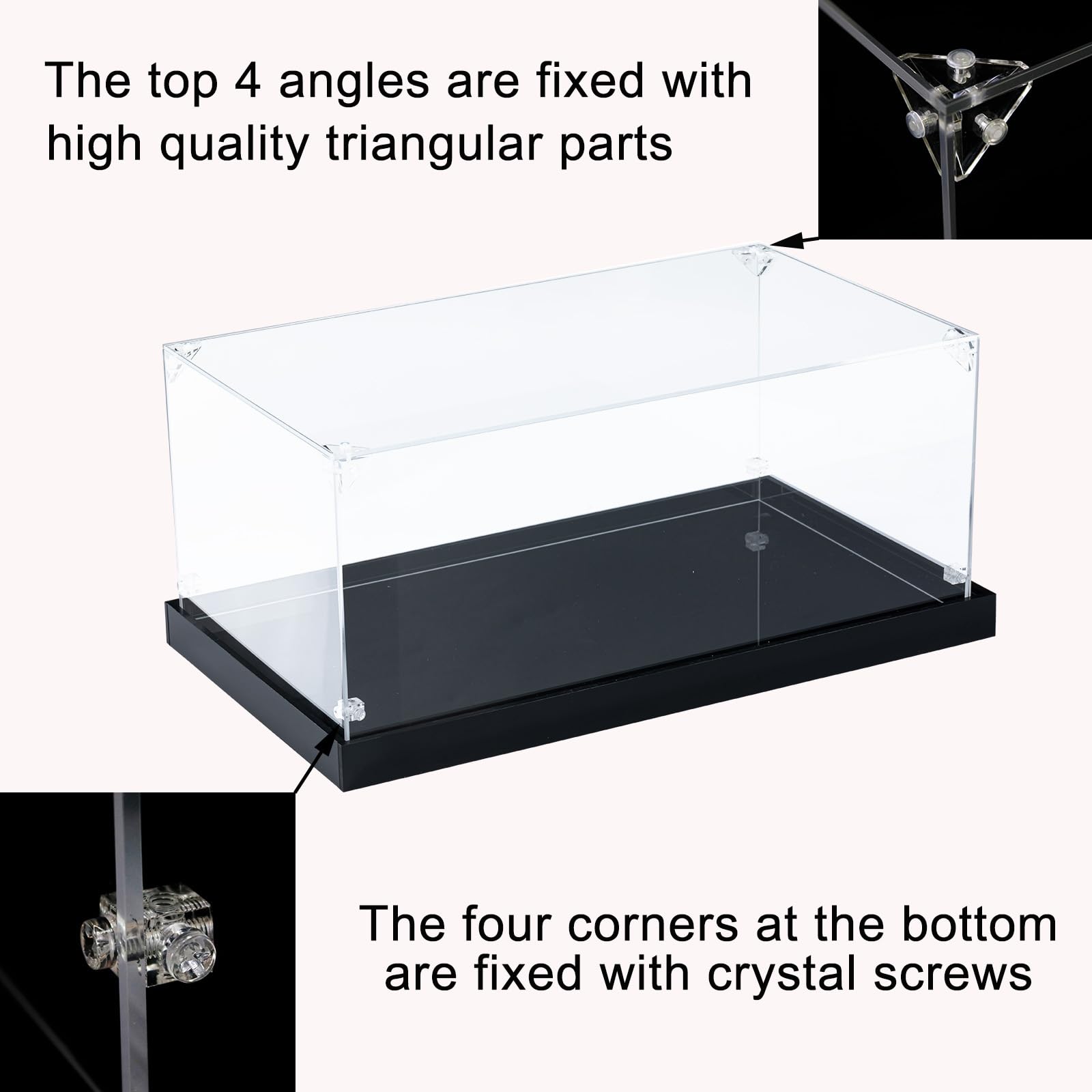 ANGFJ Acrylic Display Case for Lego Technic NASCAR Next Gen Chevrolet Camaro ZL1 42153 Building Set;(NOT Included The Model)