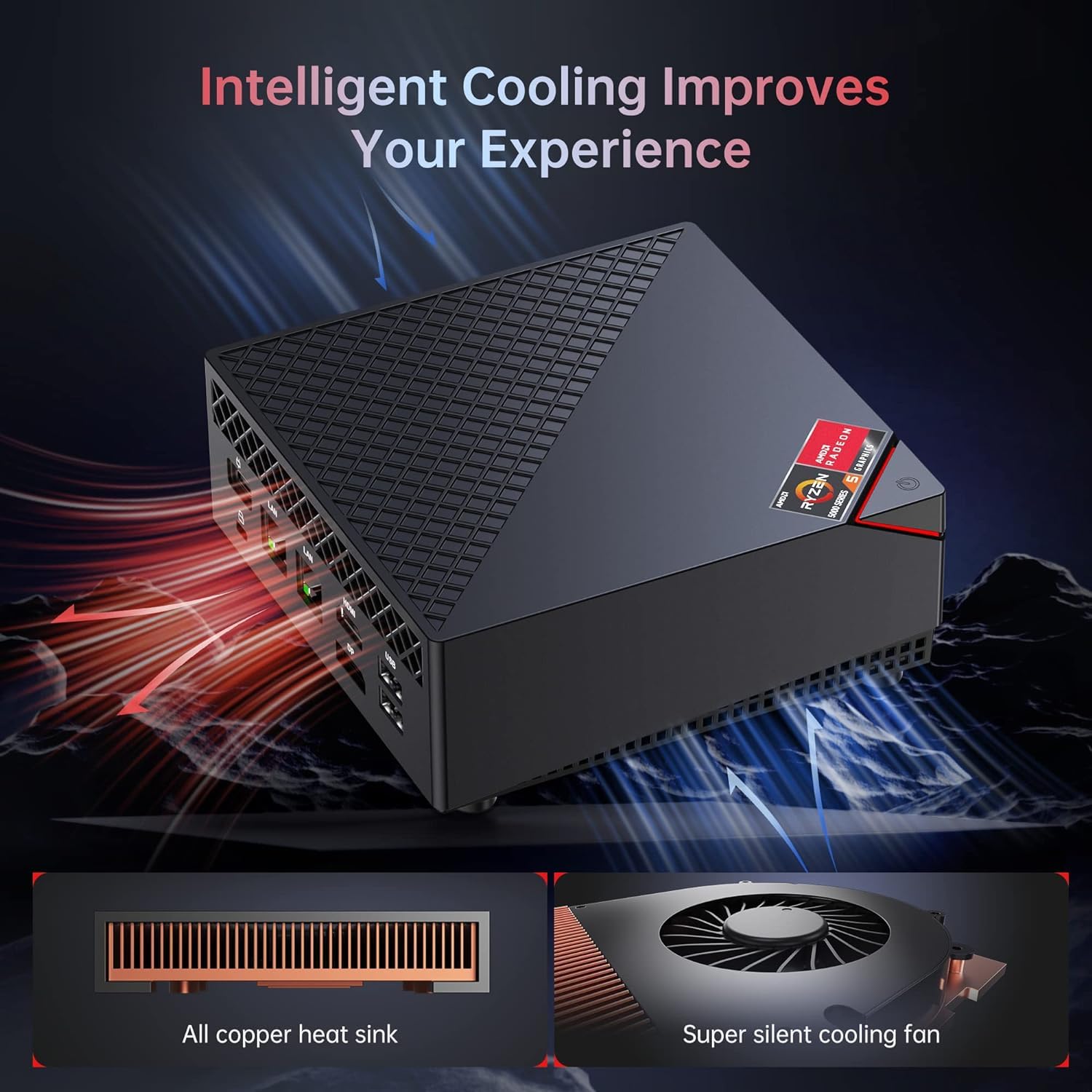 ACEMAGICIAN Mini PC, Intel 12th Gen Alder Lake N95(up to 3.4GHz), 16GB DDR4 RAM 512GB M.2 SSD, Windows 11 Pro Mini Desktop Computer Support 4K Dual Display/USB3.0/WiFi5/BT4.2 for Home Office Business