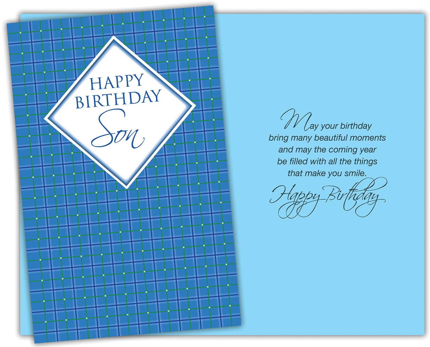 Chuck's Card-O-Rama - Son Birthday Card - MADE in USA - Excellent Card Stock, Envelope Included - 5" x 7.75" - Packaged in Extra Sturdy Mailer - 95584 - Perfect Greeting Card