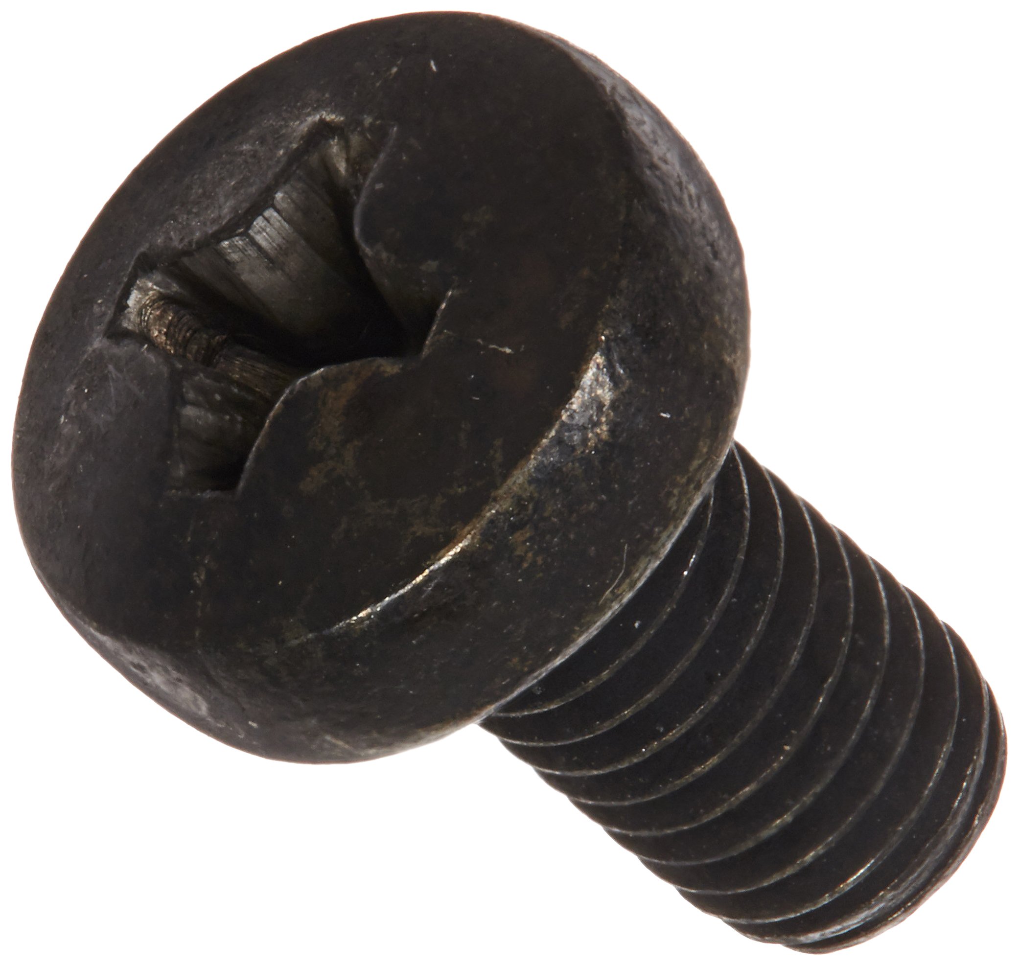 Small Parts M46MPP188B 18-8 Stainless Steel Pan Head Machine Screw, Black Oxide Finish, Meets DIN 7985, #2 Phillips, M4-0.7 Thread Size, 6 mm Length, Fully Threaded, Imported (Pack of 50)