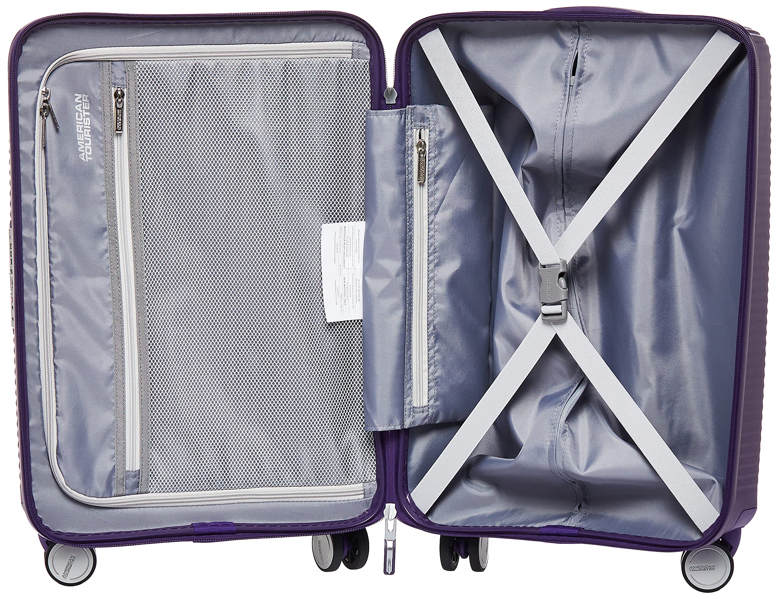 American Tourister Curio Hardside Luggage with Spinner Wheels, Purple, 3-Piece Set (20/25/29)