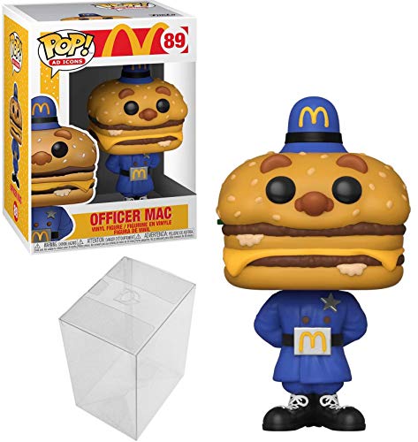 Funko Pop! Ad Icons: McDonald's - Officer Big Mac Bundle with 1 PopShield Pop Box Protector