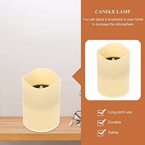 ibasenice Led Solar Tea Lights Flameless Tealight Candles Outdoor Lighting Night Light for Lantern Garden Camping and Home Decor 4pcs