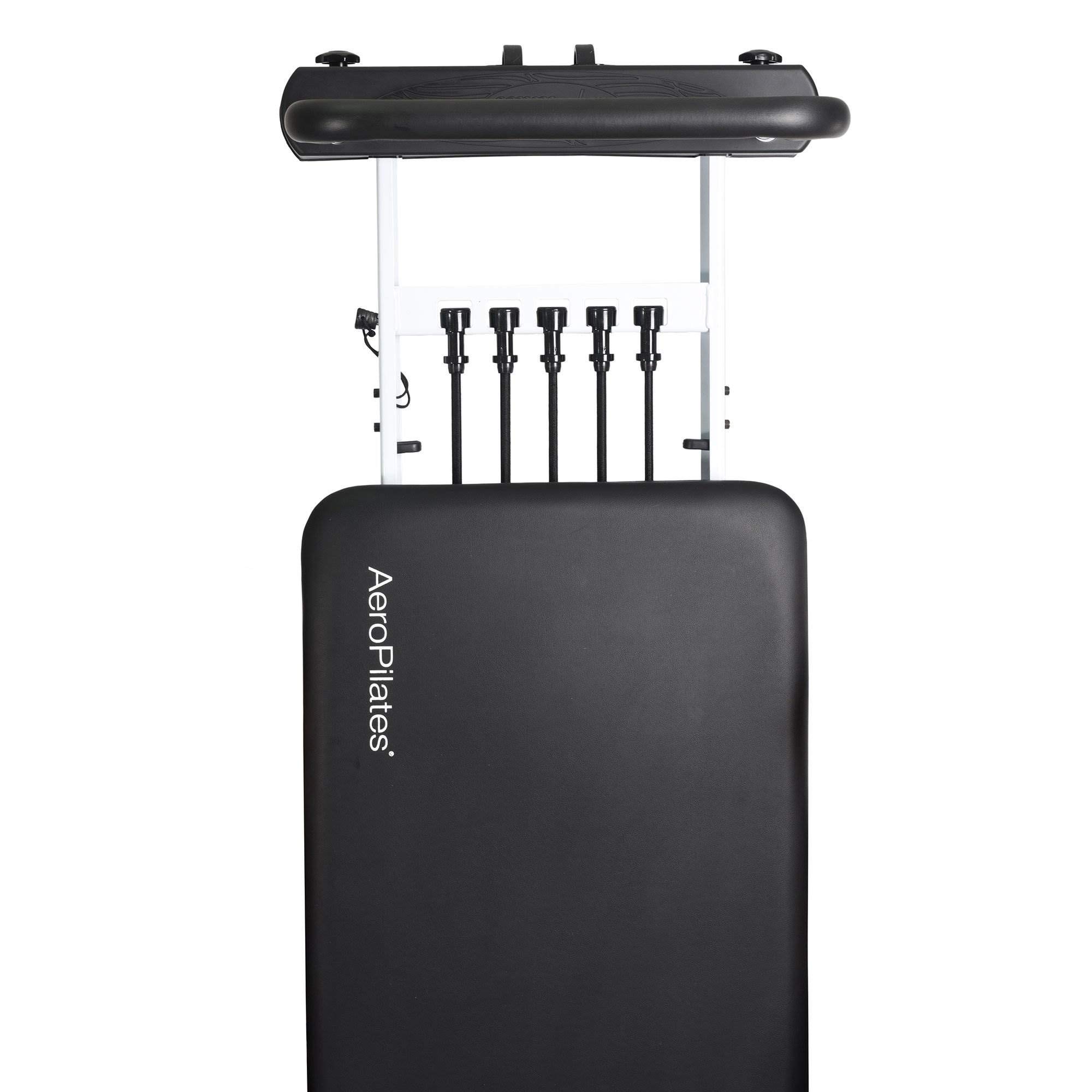 AeroPilates Stamina Adjustable 5 Cord Reformer Fitness Workout Machine with Padded Cardio Rebounder and Full Workout DVD Set
