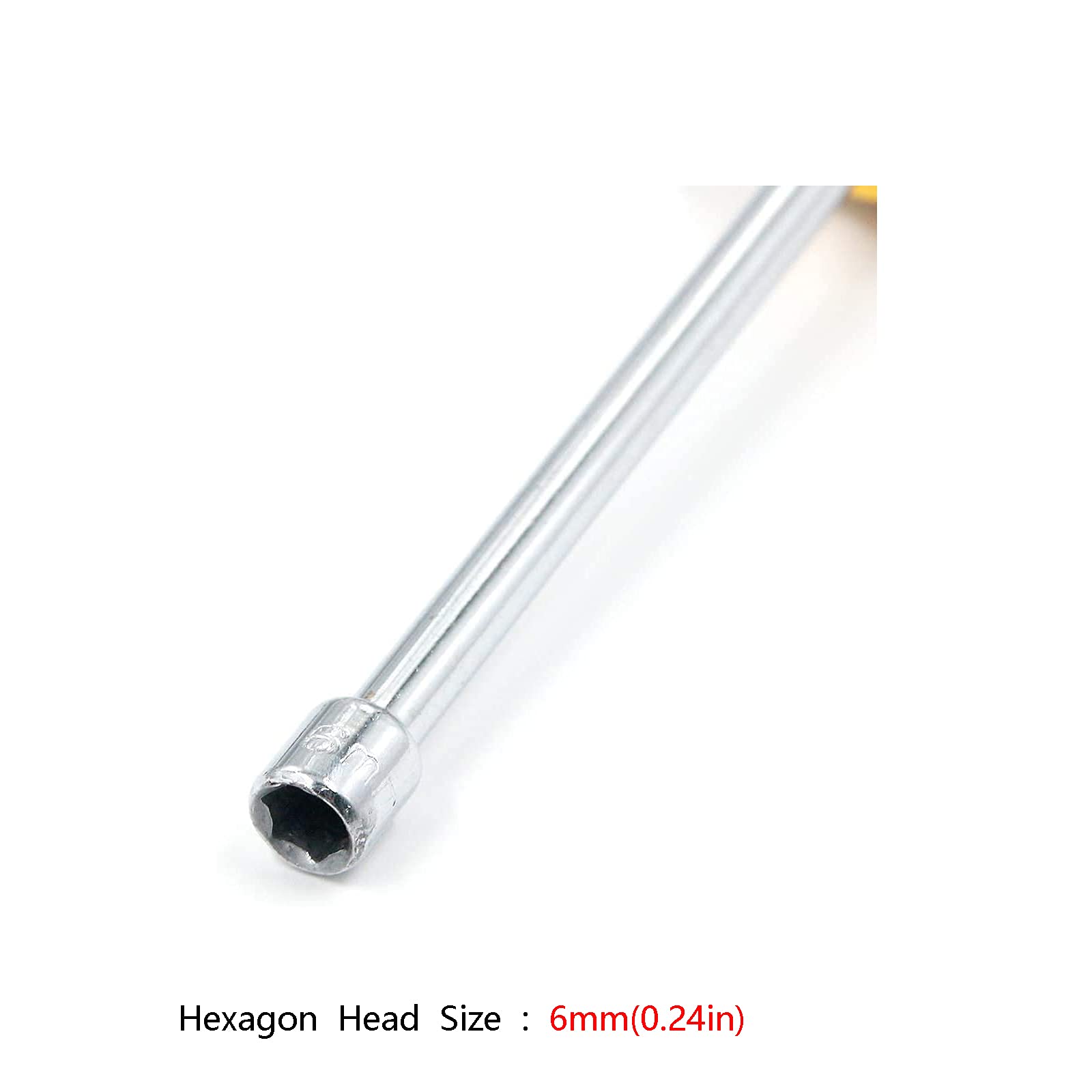 Antrader 6mm Nut Driver, High-carbon Steel Hex Nut Key Hand Tool Screwdriver