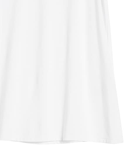 Amazon Essentials Women's Jersey Relaxed-Fit Muscle-Sleeve Swing Tunic (Previously Daily Ritual), White, Medium