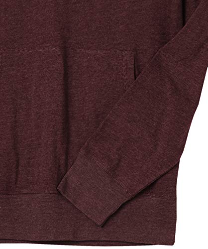 Amazon Essentials Men's Lightweight Jersey Pullover Hoodie, Burgundy, Large