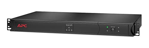APC Smart-UPS SC 500VA, 1U Rackmount UPS (SC500RM1U)