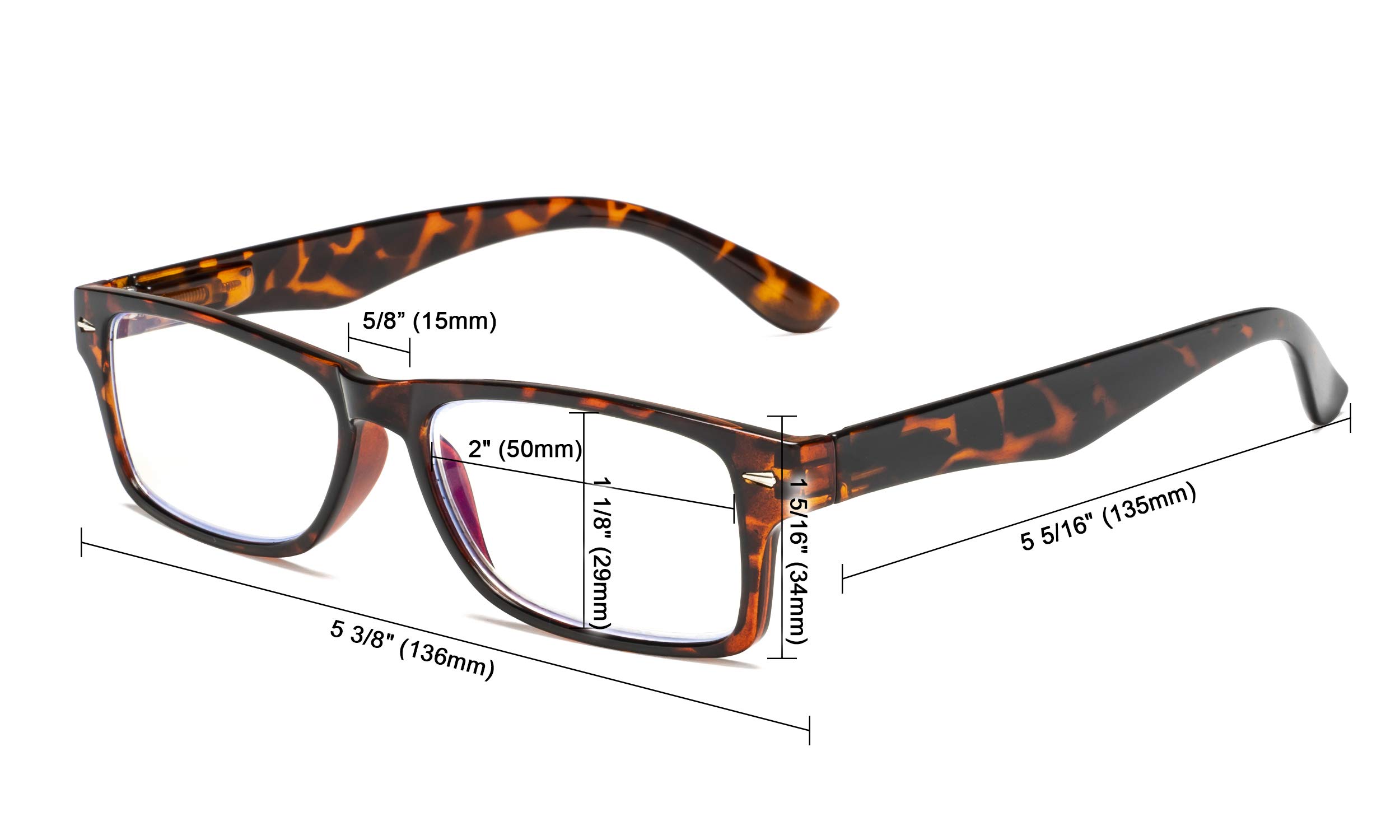 Anti Blue Rays UV Protection,Ladies Computer Reading Glasses(Blue) +1.75