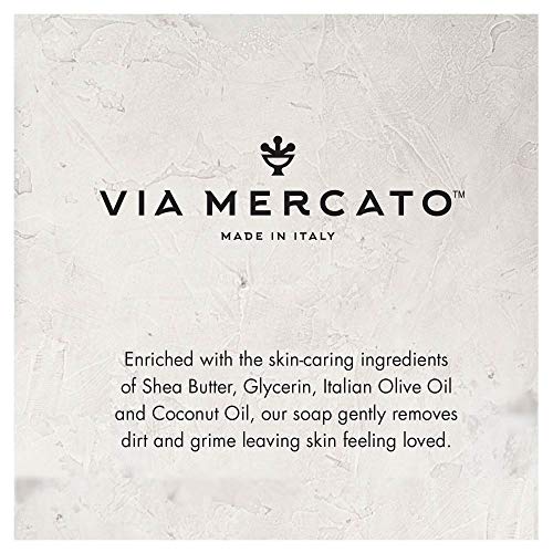 Via Mercato Italian Soap Bar (200 g), No. 5 - Waterlily & Sandalwood