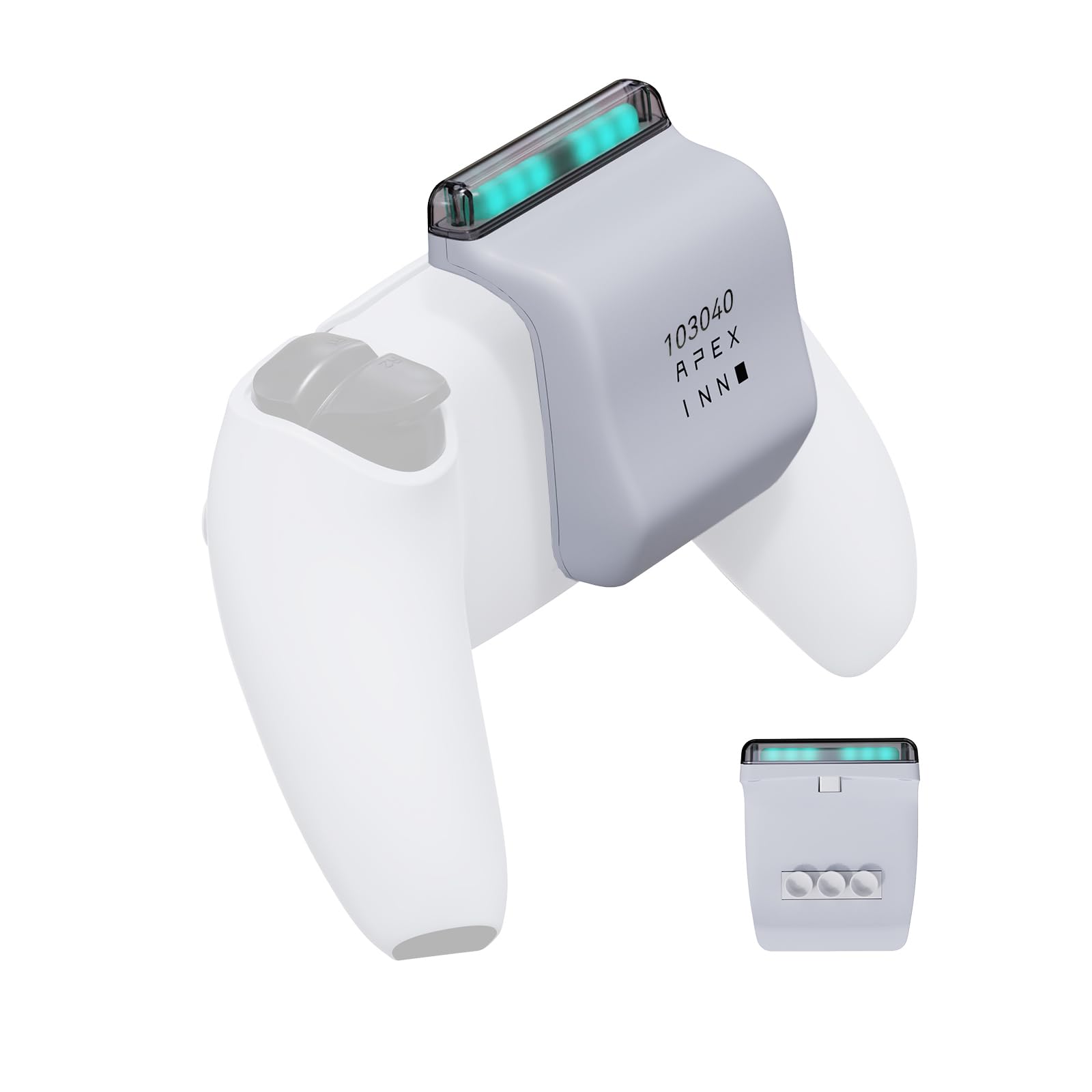 APEXINNO Rechargeable Battery Pack for PS5 Controller PS5 Accessories, PS5 Controller Charging Station, PS5 Controller Charger for PlayStation 5 Controller, Lightweight Power Bank