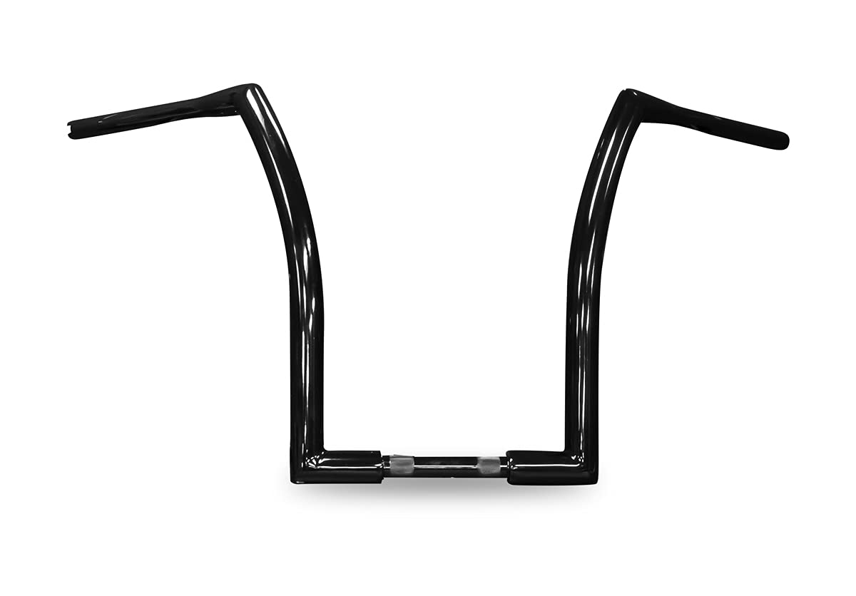 APE HANGER HANDLEBARS FAT 1-1/2" MONSTER BARS FOR HARLEY MODELS (Black, 14")