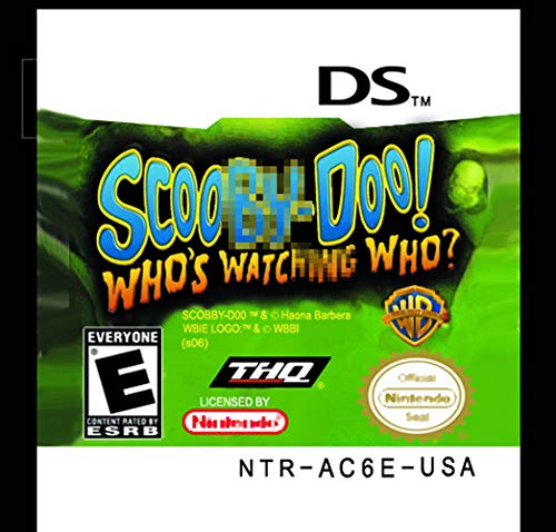 Game Card for Scooby Doo, Who's Watching Who? - Compatible with DS 3DS NDSI NDS NDSL, (Not Support Above Version 11.0), US Reproduction Version