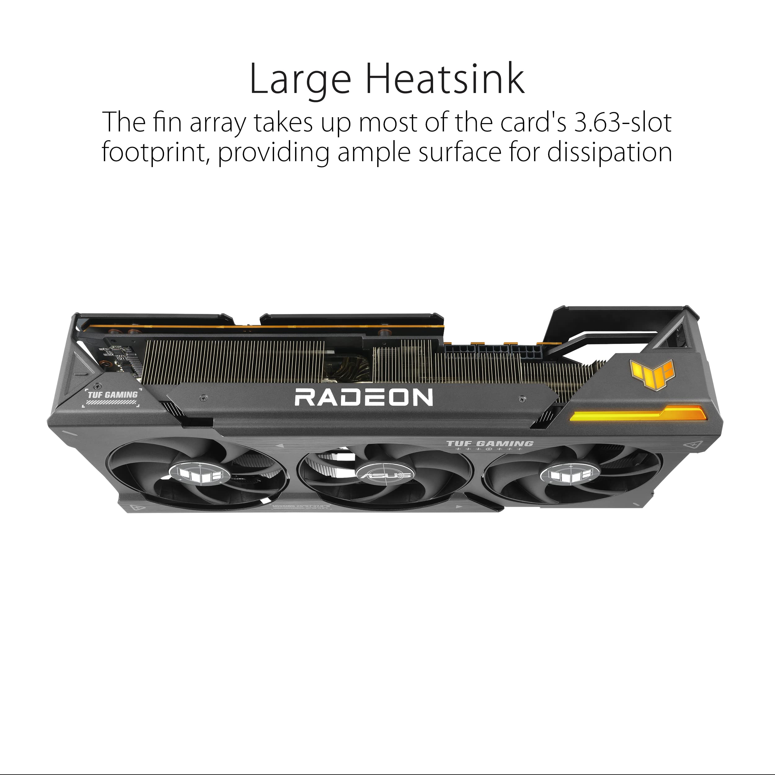 ASUS TUF Gaming Radeon⢠RX 7900 XTX OC Edition 24GB GDDR6 Graphics Card (PCIe 4.0, 24GB GDDR6, HDMI 2.1a, DisplayPort 2.1)