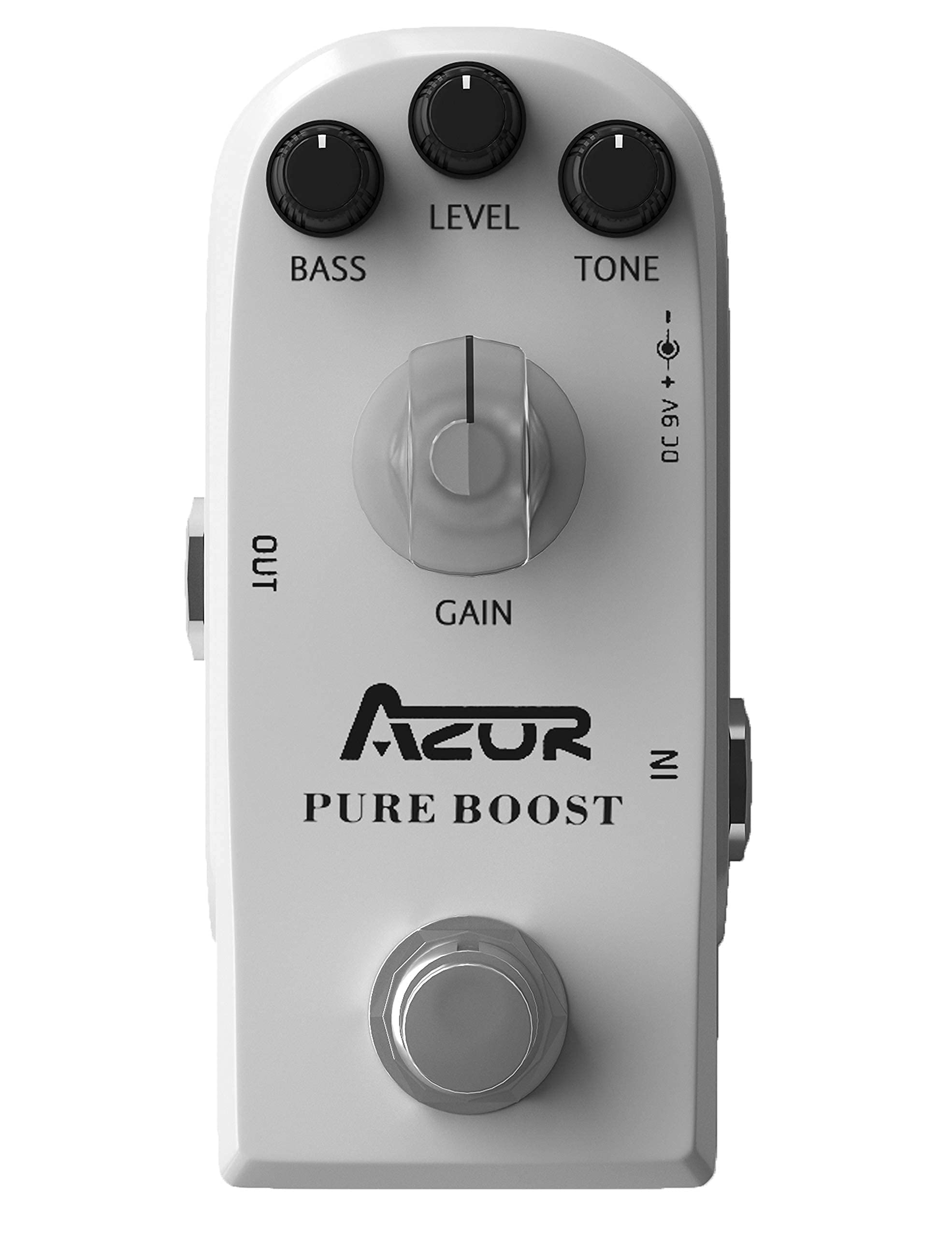 AZOR Pedal Power Adapter with Pure Boost Guitar Effect Pedal Micro Clean Boost with True Bypass