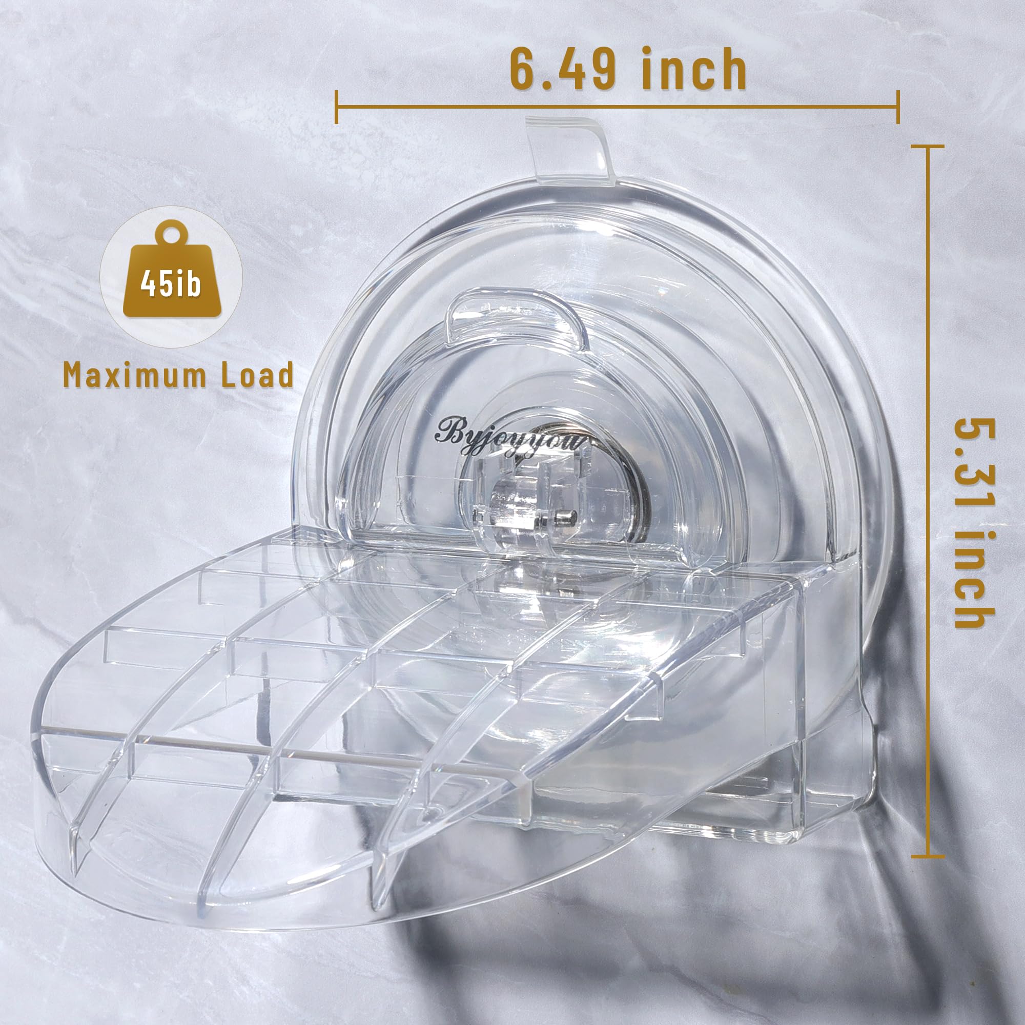 Antidious Shower Foot Rest for Shaving Legs, Bathroom Pedal with Reusable Suction Cup, Compatible with Bathroom and Shower (Colorless)
