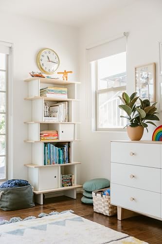 Oeuf Vertical Mini Library - Birch, White