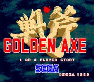 Golden Axe (Sega Genesis / Mega Drive) - Reproduction Video Game Cartridge with Clamshell Case and Manual